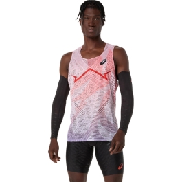 Asics Men's Metaspeed Singlet Flash Red | เสื้อกล้ามวิ่งสำหรับวันแข่งขัน
