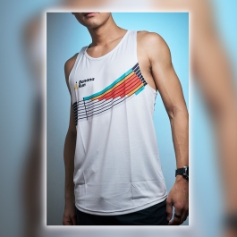 Bananarun Track Run Singlet White
